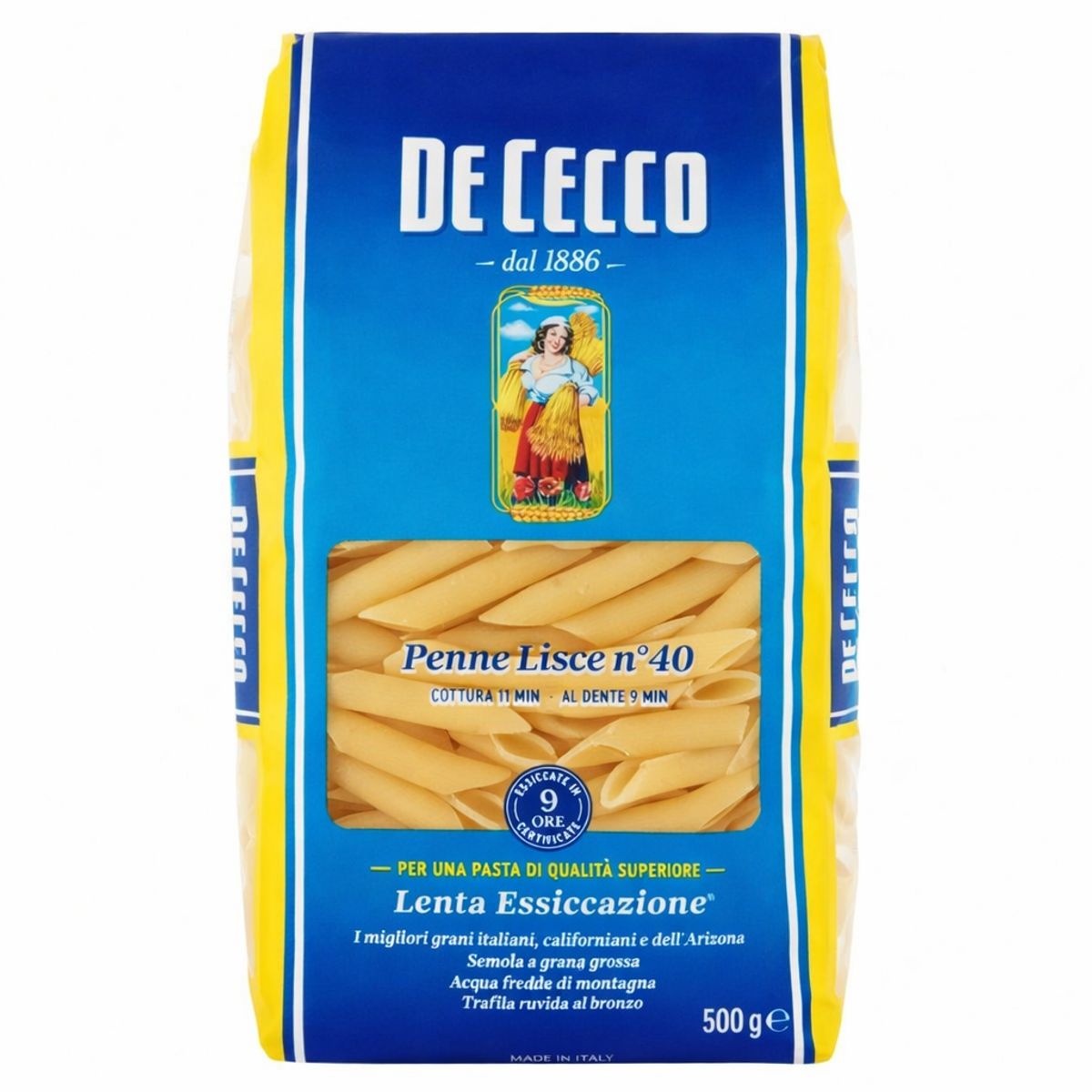 De Cecco Penne Lisce No. 40 500 g | Italian Pasta - You Dream Italy