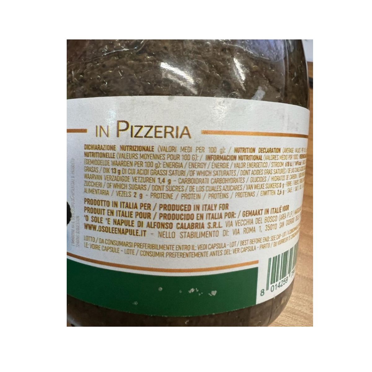 O Sole e Napule Crema al Tartufo 540 Gr - Raffinata e Senza Glutine ...
