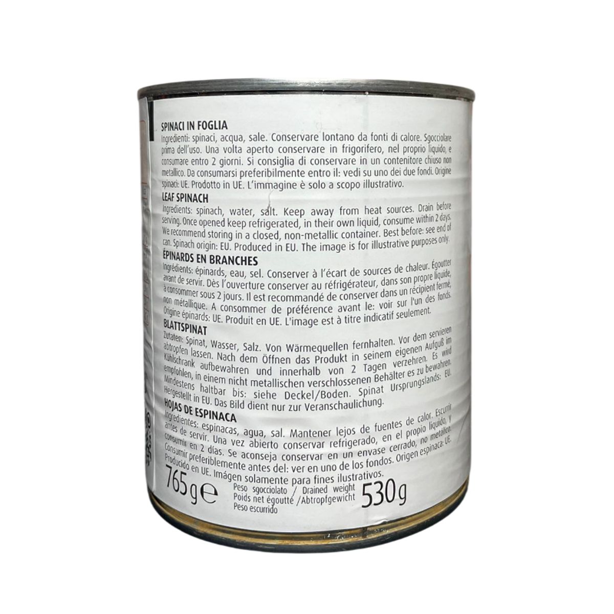 Robo Leaf Spinach 765 g - You Dream Italy