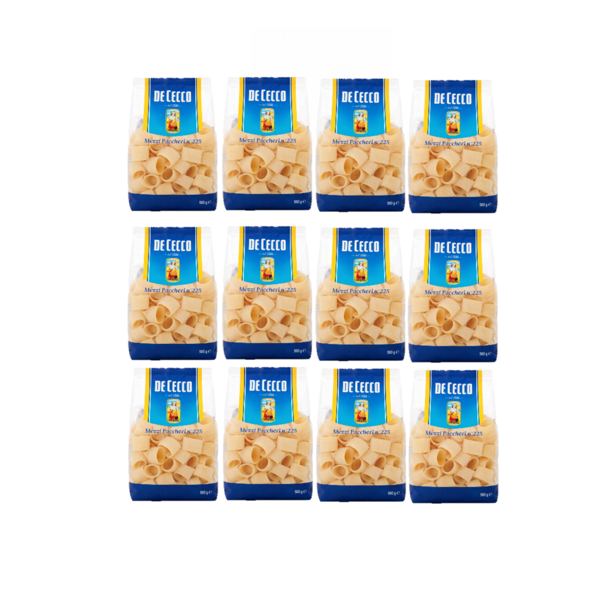 De Cecco Mezzi Paccheri n° 225 500 g | Italian Bronze-Drawn Pasta - You ...